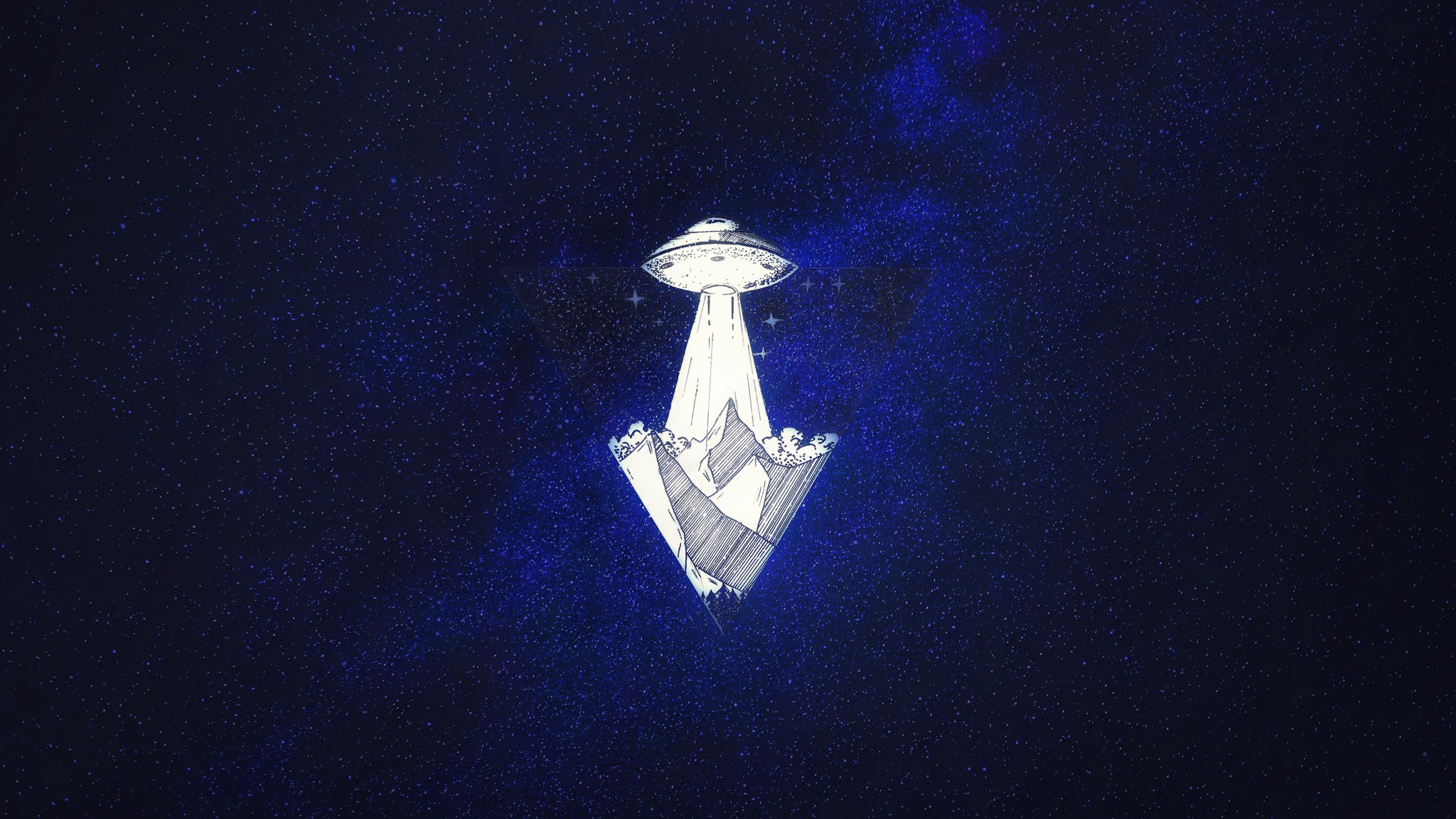 Space ship starry sky space 4k wallpaper | 4kw