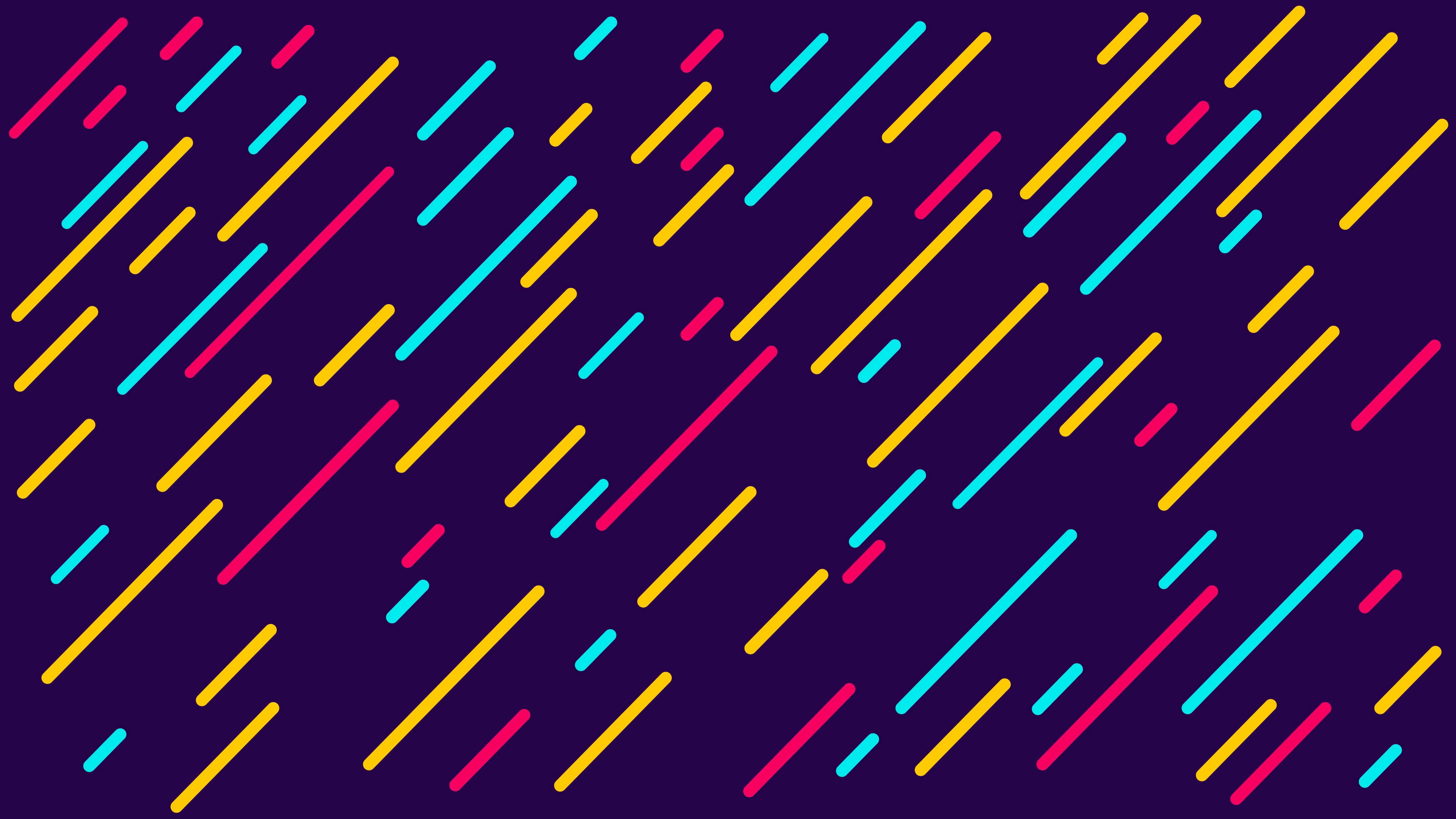 Lines colorful pattern 4k wallpaper | 4kw