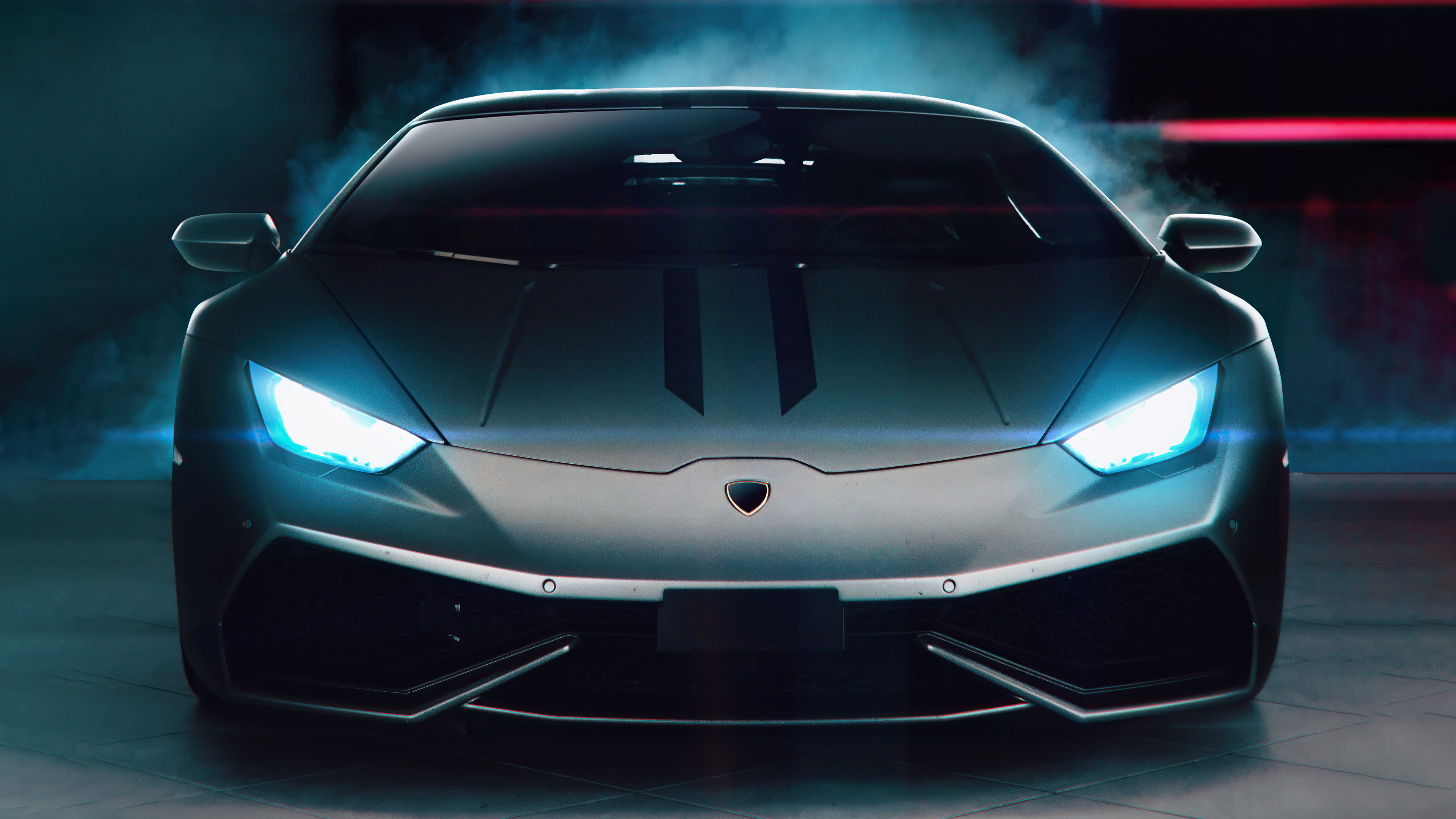 lamborghini glowing lights 4k vc wallpaper | 4kw